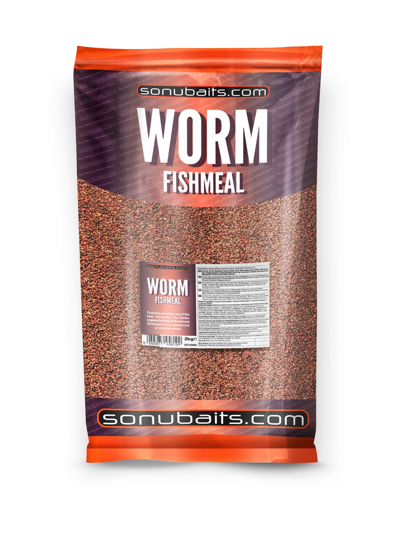 Sonubaits Worm Fishmeal Groundbait 2kg Bag – Bankside Tackle