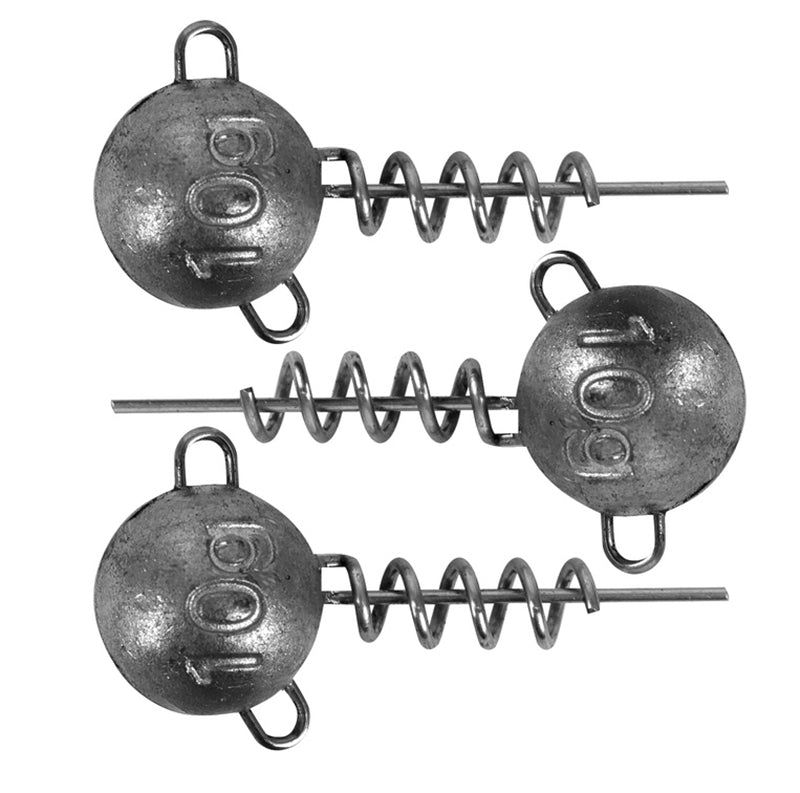 Fox Rage Corkscrew Round Jig Heads (3 Pack) – Bankside Tackle